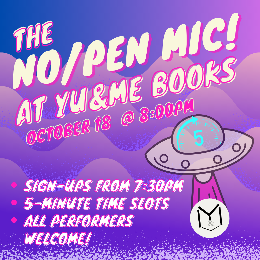 October No/Pen Mic! – Yu & Me Books