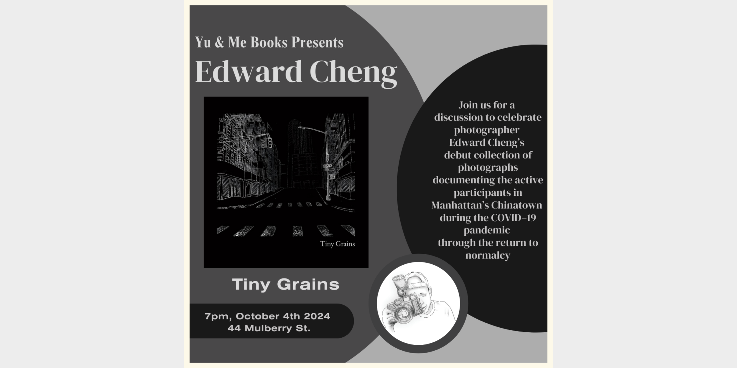 Book Talk | Tiny Grains by Edward Cheng [Photography] – Yu & Me Books